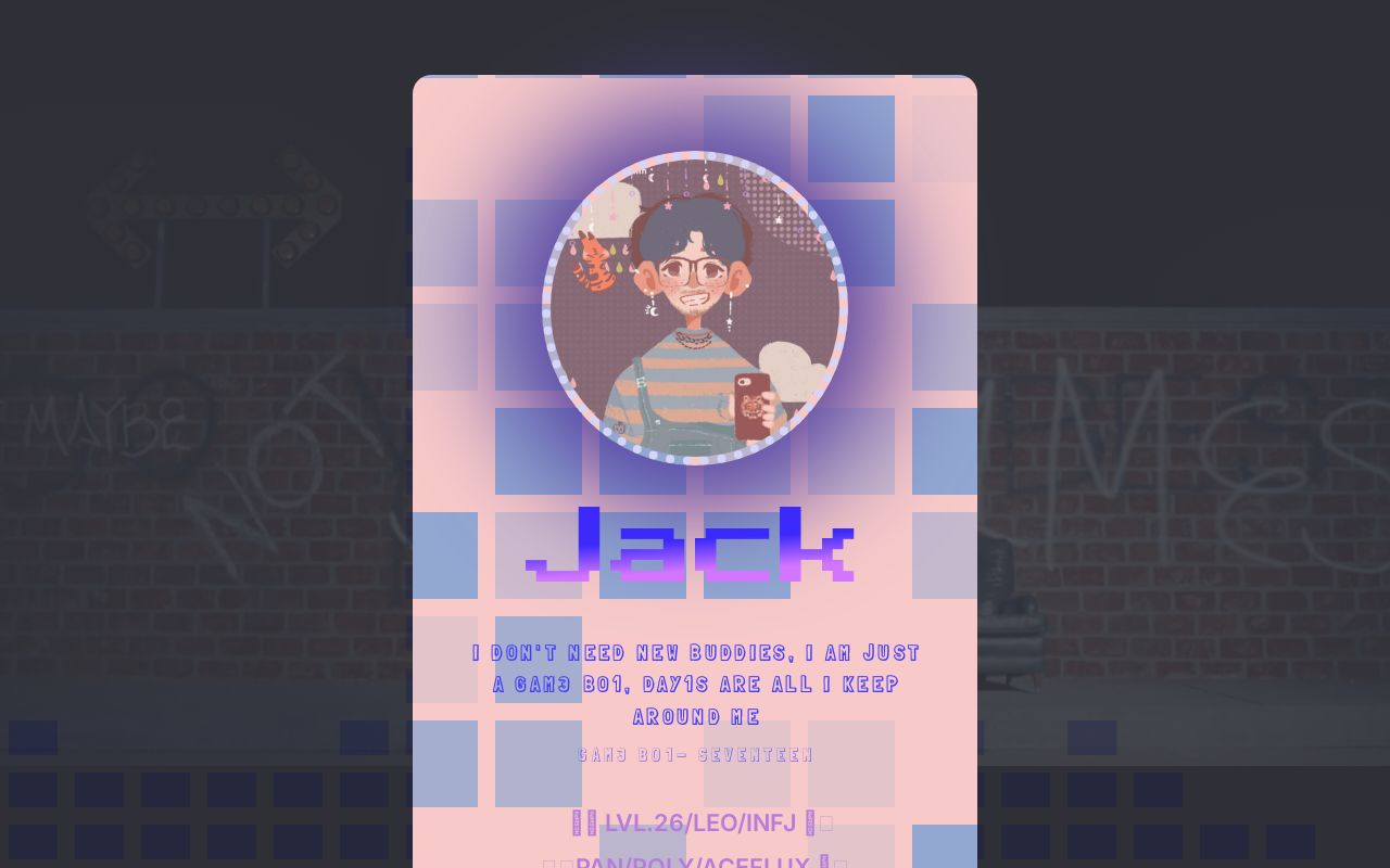 Jack's card